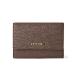 Lazarotti Bologna Leather Geldb&ouml;rse Leder 14 cm in taupe | Gr.: onesize