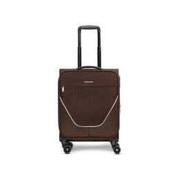 Stratic taska 4-Rollen Kabinentrolley S 55 cm mit Dehnfalte in coffee | Gr.: onesize