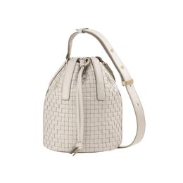 DuDu Filicudi M. Beuteltasche Leder 19 cm in pearl grey | Gr.: onesize
