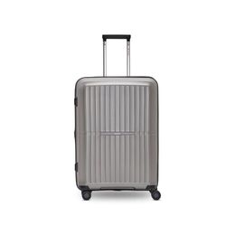 Pactastic Collection 01 4 Rollen Trolley M 67 cm mit Dehnfalte in grey-coffee metallic | Gr.: onesize