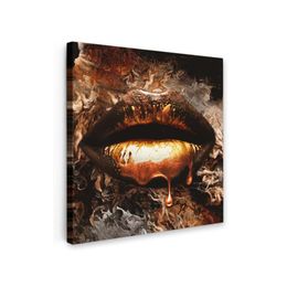 MuchoWow Leinwand bilder Luxus Lippen (BxH) | Gr.: 20 x 20 cm