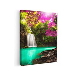 MuchoWow Leinwand bilder Magischer Wasserfall (BxH) | Gr.: 20 x 30 cm