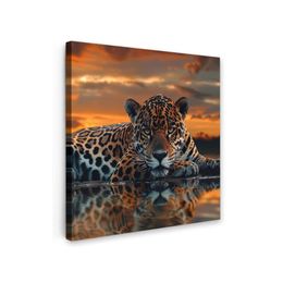 MuchoWow Leinwand bilder Jaguar (BxH) | Gr.: 20 x 20 cm
