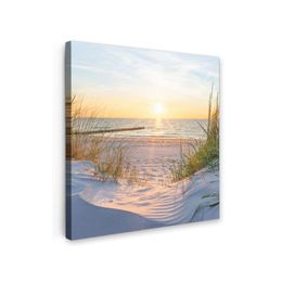 MuchoWow Leinwand bilder Sonnenuntergang (BxH) | Gr.: 20 x 20 cm