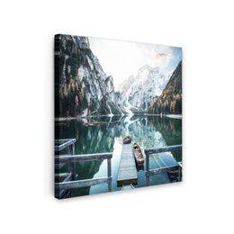 MuchoWow Leinwand bilder Bergsee (BxH) | Gr.: 20 x 20 cm