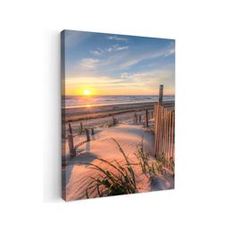 MuchoWow Leinwand bilder Sonnenuntergang Strand (BxH) | Gr.: 20 x 30 cm