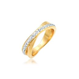 Elli Ring 925 Sterling Silber in Gold | Gr.: 58