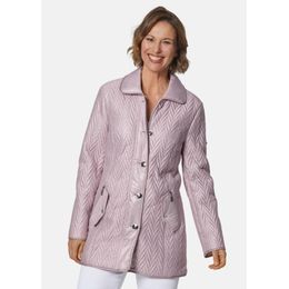 GOLDNER Longjacke mit au&szlig;ergew&ouml;hnlicher Steppung in antikrosa | Gr.: 44