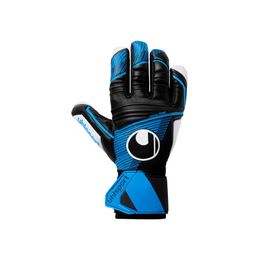 Uhlsport Torwarthandschuhe SOFT HN COMP in schwarz/fluo blau/wei&szlig; | Gr.: 3