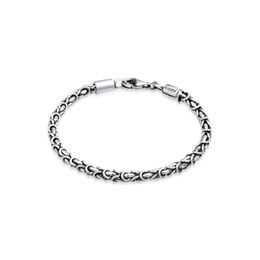 Kuzzoi Armband 925 Sterling Silber in Grau | Gr.: 21 cm