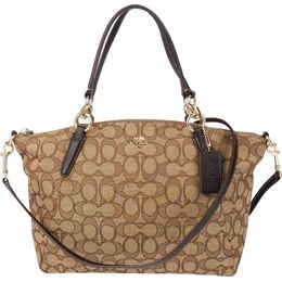 Coach Crossbody Bags - Coach Signature Monogram Kelsey Handbag - Gr. unisize - in Braun - f&uuml;r Damen