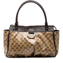 Gucci Shopper - GG Crystal Abbey D Ring Tote - Gr. unisize - in Braun - f&uuml;r Damen