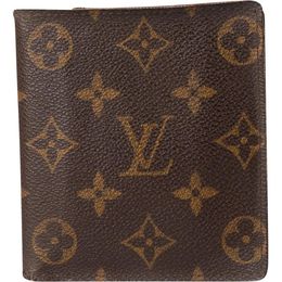 Louis Vuitton Portemonnaie - Louis Vuitton Canvas Monogram Porte Billets Wallet - Gr. unisize - in Braun - f&uuml;r Damen