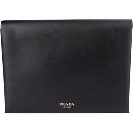 Prada Crossbody Bags - Prada Black Saffiano Leather Organizer Clutch - Gr. unisize - in Schwarz - f&uuml;r Damen