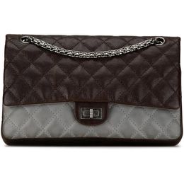 Chanel Hobo Bags - Caviar and Iridescent Calfskin Reissue 2.55 Double - Gr. unisize - in Braun - f&uuml;r Damen