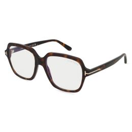 Tom Ford FT5908-B Brille Unisex | Fassung: Vollrand, Quadratisch, Havanna Dunkel