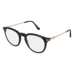 Tom Ford FT5905-B Brille Unisex | Fassung: Vollrand, Panto, Havanna Dunkel