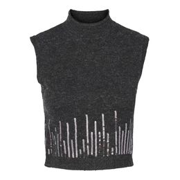 Pieces Knitted Top 'MINA' female Grey size M