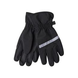 Lindex Handschuhe Jungen Gr&ouml;&szlig;e S/M hellgrau / schwarz