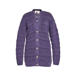Gaya Strickjacke Damen Gr&ouml;&szlig;e L dunkellila