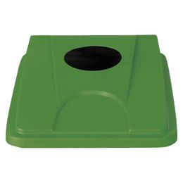 Probbax Deckel, LxBxH 330 x 470 x 65 mm, gr&uuml;n, Einwurfloch rund