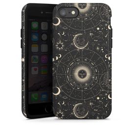 DeinDesign iPhone SE (2020) Handy Panzer Handyh&uuml;lle robuste Outdoor H&uuml;lle Schutzh&uuml;lle gl&auml;nzend Gold & Copper Space Trends Tough Case