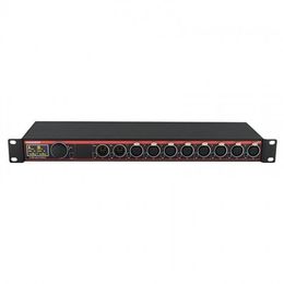 Swisson XPD-28-8R (Rack), RDM-DMX-Splitter - 2x RJ45 IN - 8x RJ45 OUT