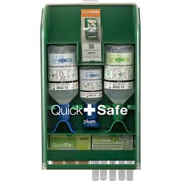 Plum Erste-Hilfe-Station QuickSafe, Chemical Industry, HxB 430 x 253 mm, gr&uuml;n/transparent