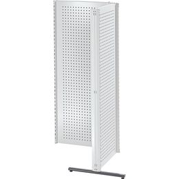 ANKE Industrie-Trennwandsystem, Eck-Kombination, rechtsseitig, 90&deg;, lichtgrau