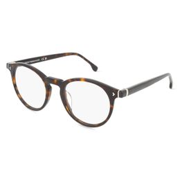 Lozza VL4377 Brille Unisex | Fassung: Vollrand, Panto, Havanna Dunkel