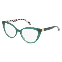 Love Moschino Moschino MOL500 Brille Damen | Fassung: Vollrand, Cat Eye, Gr&uuml;n Dunkel