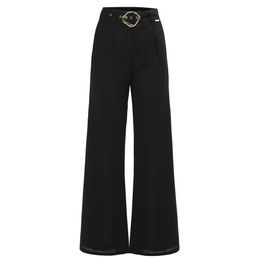 Influencer Pleat-Front Pants female Black size S
