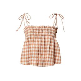 Daahls by Emma Roberts exclusively for ABOUT YOU Bluse 'Arianna' Damen Gr&ouml;&szlig;e XXL braun / naturwei&szlig;