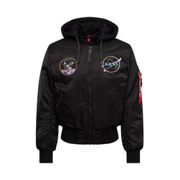 Alpha Industries Jacke 'MA-1 VF' Herren Gr&ouml;&szlig;e L lila / rot / schwarz / wei&szlig;