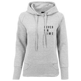 MT Men Sweatshirt 'Never On Time' Damen Gr&ouml;&szlig;e XS hellgrau / schwarz