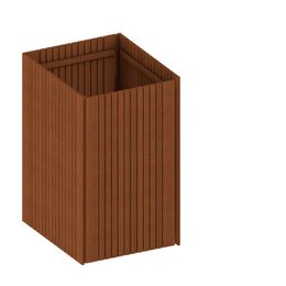 Br&uuml;gmann TraumGarten Br&uuml;gmann TraumGarten M&uuml;lltonnenbox 'Binto' mit Klappdeckel braun 125 x 73 x 87 cm
