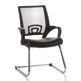 hjh OFFICE Freischwinger VISTO NET V Kunstleder/Netzstoff mit Armlehnen