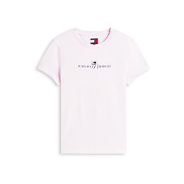 Tommy Jeans T-Shirt 'ESS' Damen Gr&ouml;&szlig;e 6XL navy / pastellpink