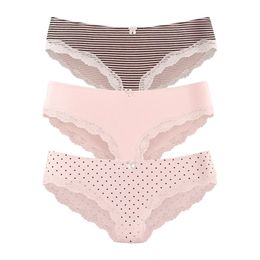 Lascana Slip Damen Gr&ouml;&szlig;e L grau / rosa