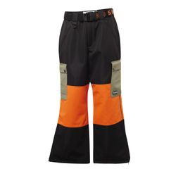 TOPMAN Sporthose Herren Gr&ouml;&szlig;e S khaki / dunkelorange / schwarz