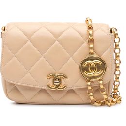 Chanel Hobo Bags - Small Quilted Lambskin CC Coin Flap - Gr. unisize - in Braun - f&uuml;r Damen