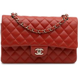 Chanel Hobo Bags - Medium Classic Lambskin Double Flap - Gr. unisize - in Rot - f&uuml;r Damen