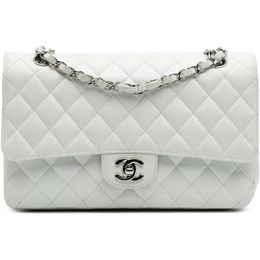 Chanel Hobo Bags - Medium Classic Caviar Double Flap - Gr. unisize - in Wei&szlig; - f&uuml;r Damen