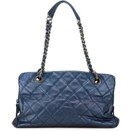 Chanel Shopper - Quilted Iridescent Caviar Chic Shopping Tote - Gr. unisize - in Blau - f&uuml;r Damen
