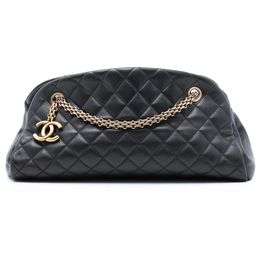 Chanel Hobo Bags - Medium Aged Calfskin Just Mademoiselle Bowling Bag - Gr. unisize - in Schwarz - f&uuml;r Damen