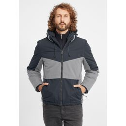 Blend Herren Winterjacke "BHFoma"schwarz, Gr. S, gemustert, 100% Polyester, Jacken, Stilvolle Herren Winterjacke mit Kapuze
