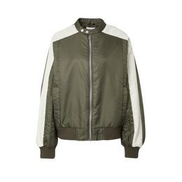 Topshop Jacke Damen Gr&ouml;&szlig;e L khaki / wei&szlig;