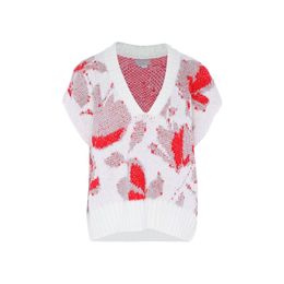Jalene Pullover Damen Gr&ouml;&szlig;e M/L rot / wollwei&szlig;