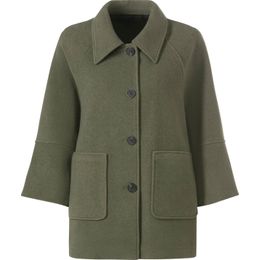 Heine Witt Damen Jacke mit weiten &Auml;rmeln, khaki, Gr&ouml;&szlig;e 36