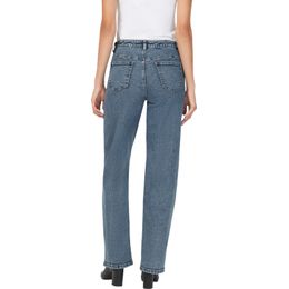 Heine Witt Damen 5-Pocket-Jeans mit Ziernieten, blue-bleached, Gr&ouml;&szlig;e 48